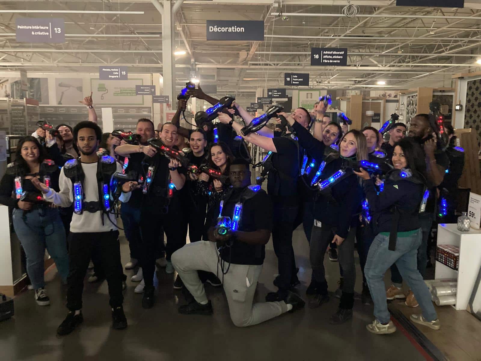 Team building Urban Laser chez Leroy Merlin à Gonesse